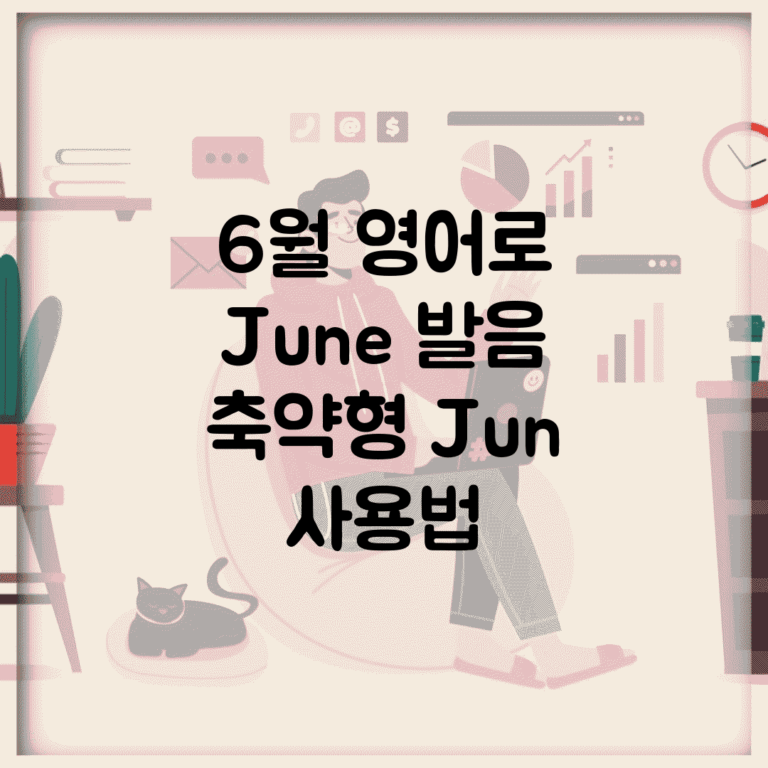 6월 영어로 | June 발음 + 축약형 Jun 사용법