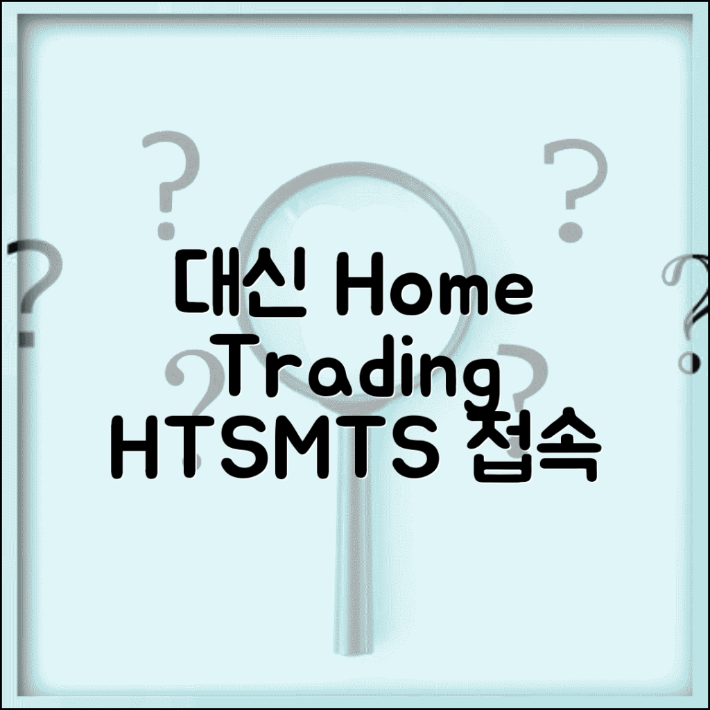 대신증권 홈트레이딩 주소 | 홈페이지 접속 및 HTS/MTS 이용방법 총정리